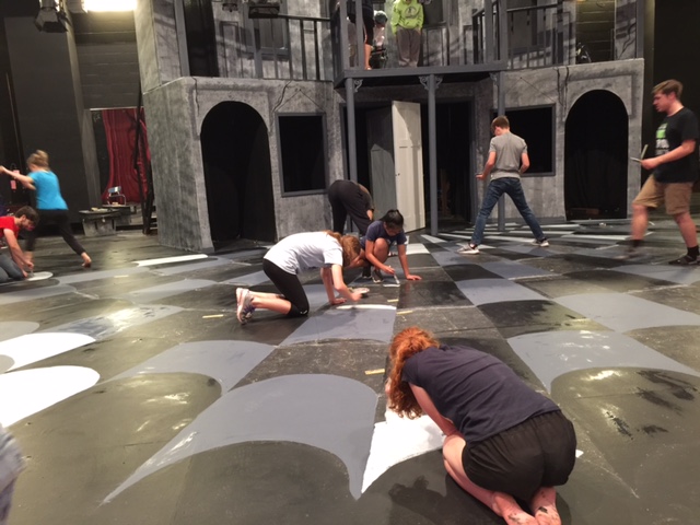 A How-to – Painting a Large Scale Design on a Stage Floor – Resigning ...