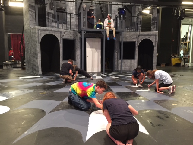 A How-to – Painting a Large Scale Design on a Stage Floor – Resigning ...