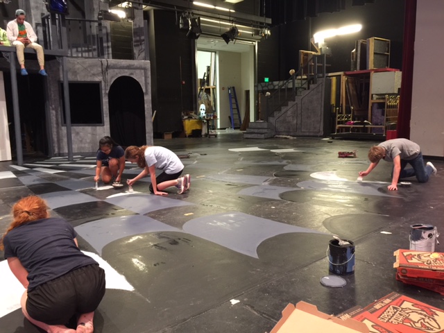 A How-to – Painting a Large Scale Design on a Stage Floor – Resigning ...