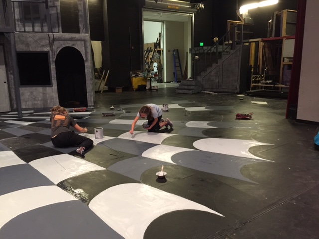 A How-to – Painting a Large Scale Design on a Stage Floor – Resigning ...